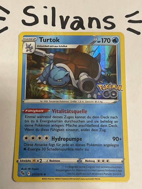 Turtok Holo 017/078 Pokemon Go Deutsch | Kaufen auf Ricardo