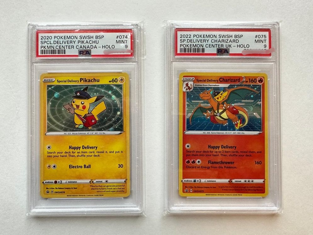 Special Delivery Pikachu & Special Delivery Charizard PSA 9 | Kaufen ...