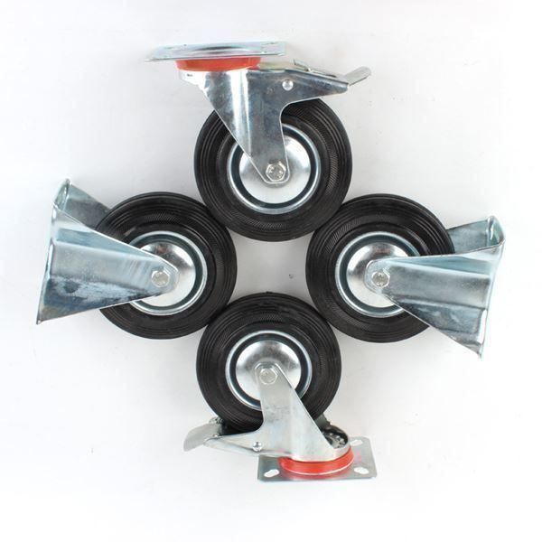 Transportrollen 100kg pro Rolle 4x125mm (Neu (gemäss Beschreibung)) in ...