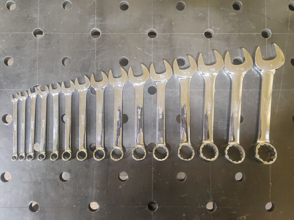 Snap-On Ring Gabelschlüssel set 15 Stk. Zöllig (Gebraucht) in ...