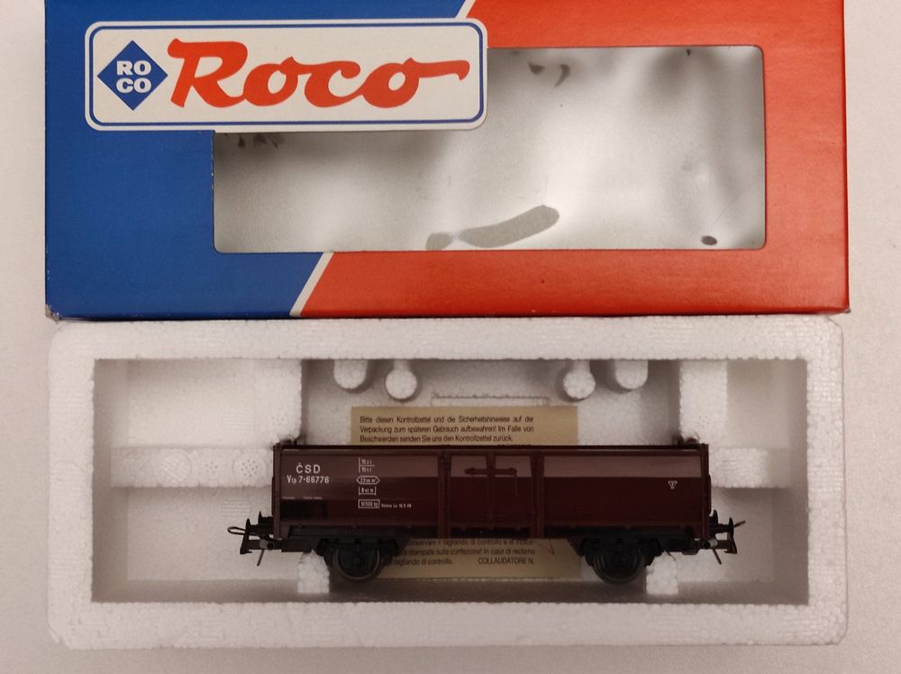 Hochbordwagen braun der CSD von Roco H0, GS (Neu und originalverpackt ...