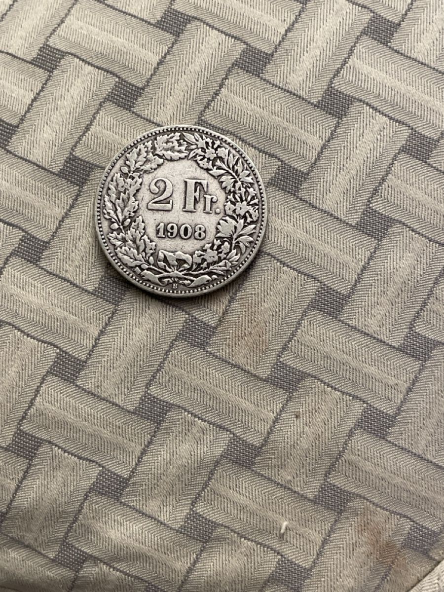 Pièce de 2 fr année 1908 argent (D'occasion) à lausanne pour CHF 15 ...
