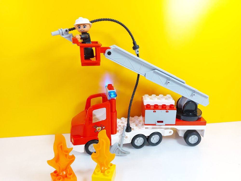 LEGO Duplo 5682 Feuerwehrwagen mit Licht und Ton - Komplett (Gebraucht ...