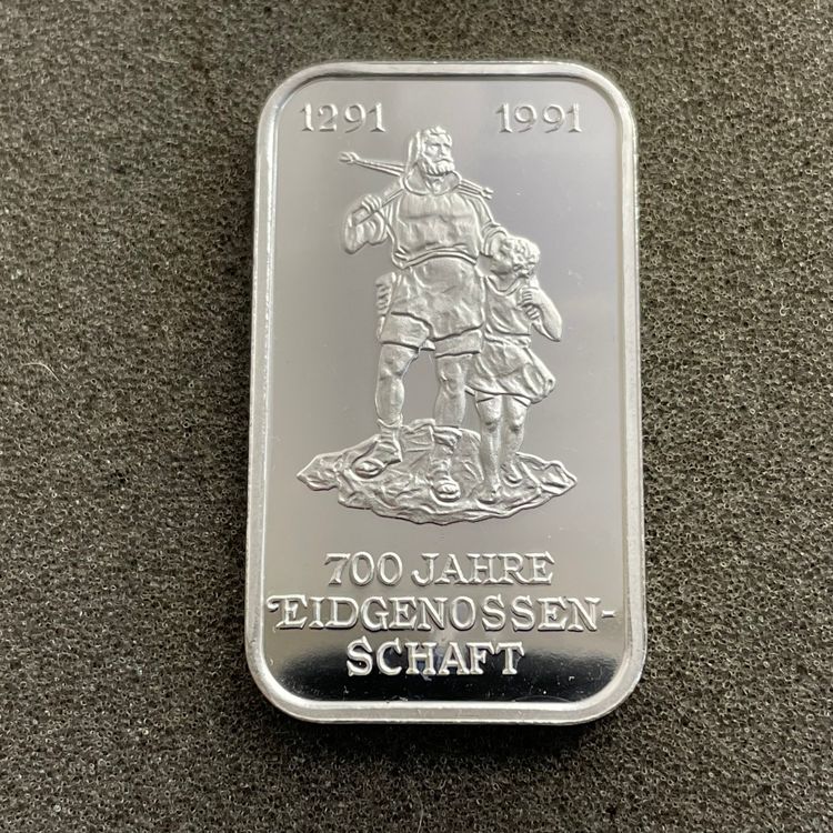 1 Unze Silber Barren 700 J Eidgenossen 1 | Kaufen auf Ricardo