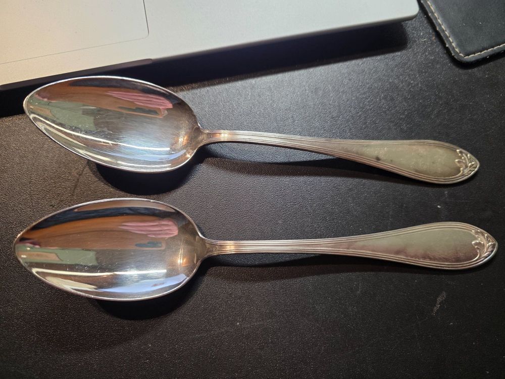 2 Wellner Silber Suppen Löffel 150 Gramm 90 -45 (Gebraucht) in ...