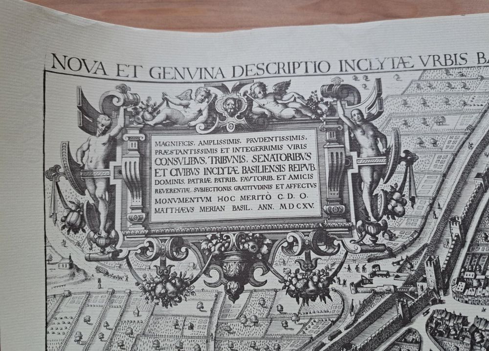 Basel, Merian-Plan, Gesamtansicht aus der Vogelperspektive | Kaufen auf ...