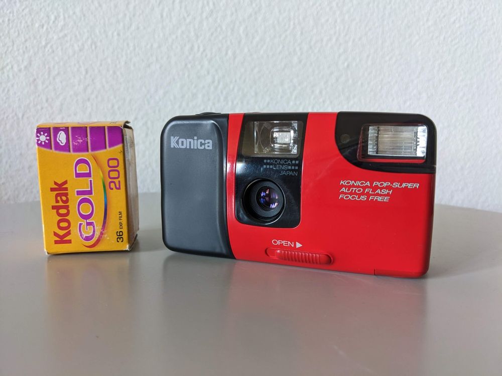 Konica POP-SUPER - 35mm analog point and shoot camera (Gebraucht) in ...