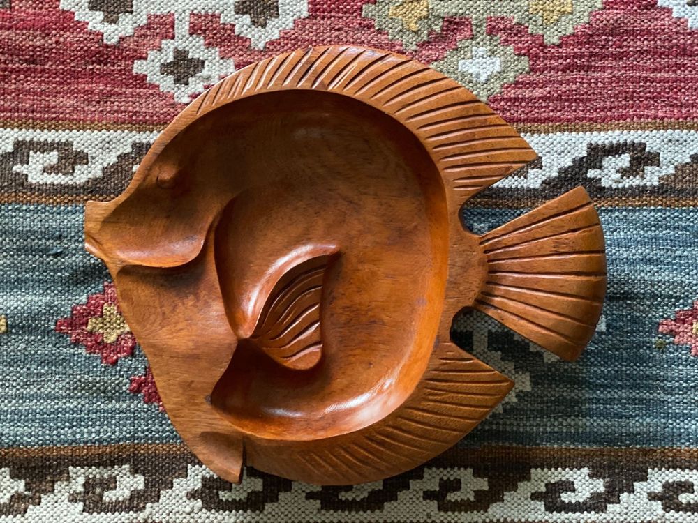 grosse Holzschale Fisch (Gebraucht) in Rorbas für CHF 18 – mit ...
