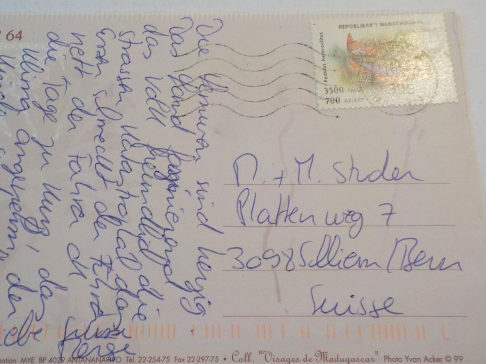 Afrika, Madagaskar, Karte mit Marke (Gebraucht) in Muri b. Bern für CHF 1 – mit Lieferung auf ...
