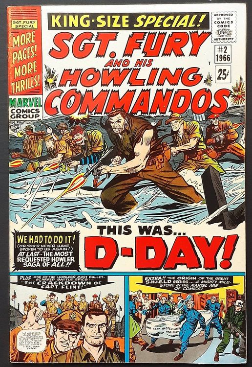SGT. FURY ANNUAL #2 MARVEL 1966 KING SIZE SPECIAL WAR COMIC | Kaufen ...