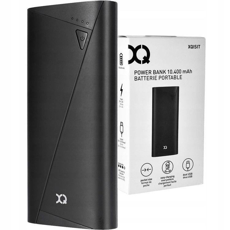XQISIT Portable Power Bank 10400 mAh Black (Neu und originalverpackt ...