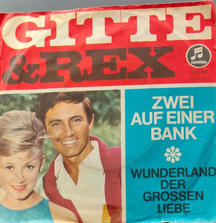 Vinyl-Single Gitte & Rex Gildo - Zwei auf einer Bank (Gebraucht) in Langenthal für CHF 2 – mit ...