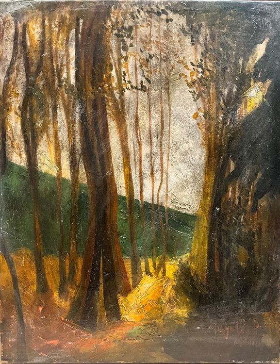 Rino Angelini - Wald szene Gemälde | Kaufen auf Ricardo