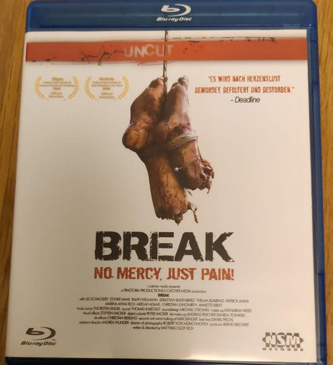 BREAK NO MERCY.JUST PAIN! UNCUT BLU-RAY (Gebraucht) in Zürich für CHF 5 ...