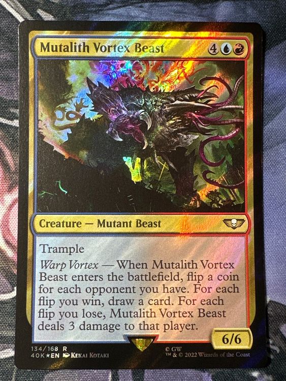 Mutalith Vortex Beast SURGE FOIL Warhammer 40k Mtg (Neu (gemäss ...