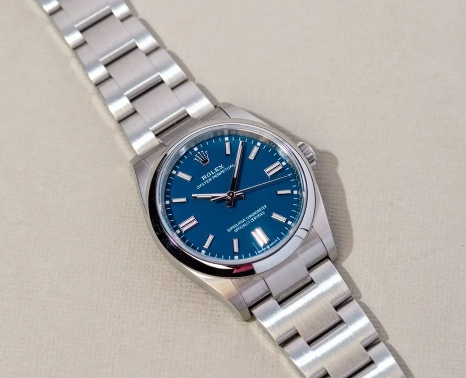 Rolex Oyster Perpetual 36 Med Blue / Petrol Blue 2026 (Neu und ...