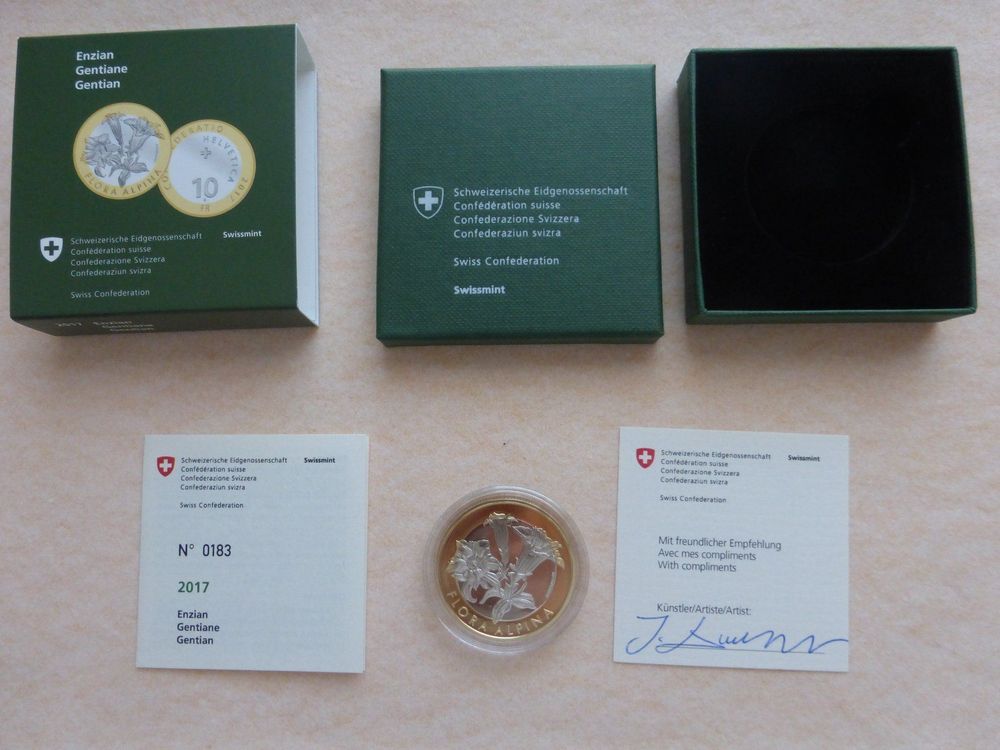 10 Fr. Enzian 2017 PP mit Zertifikat | Kaufen auf Ricardo