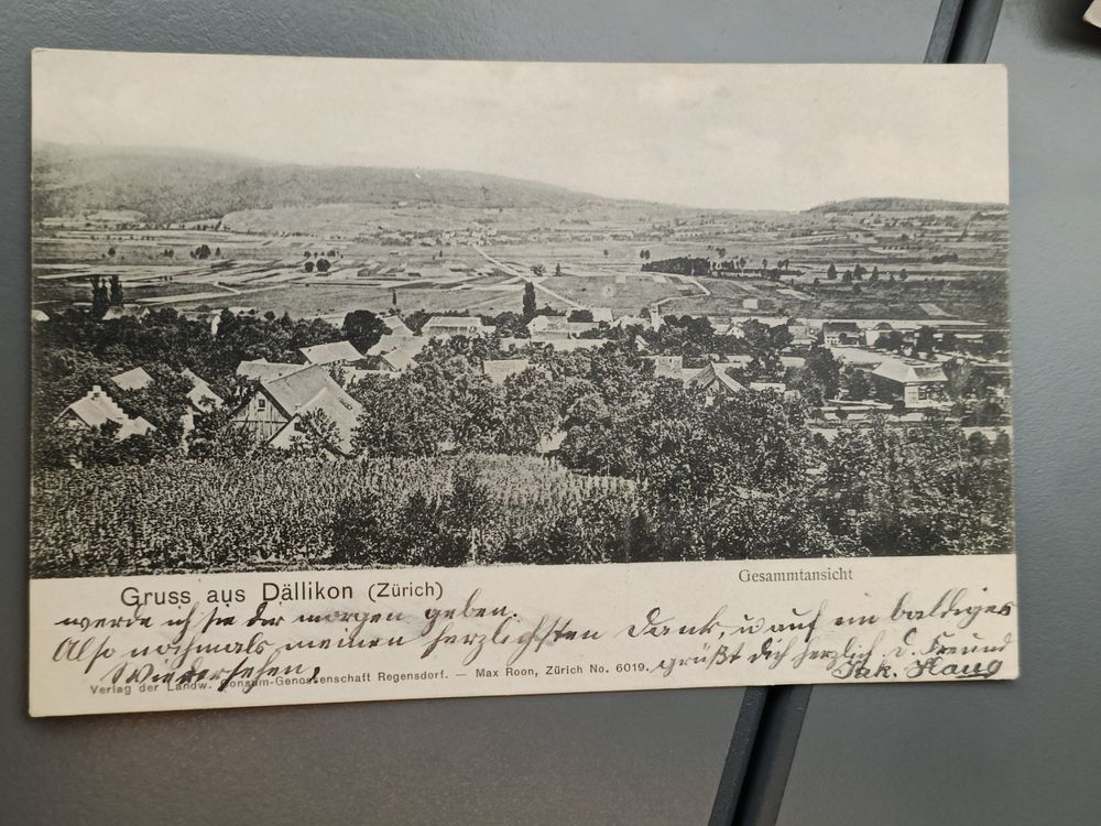 Alte PK / Gruss aus Dällikon - gelaufen 1907 | Kaufen auf Ricardo