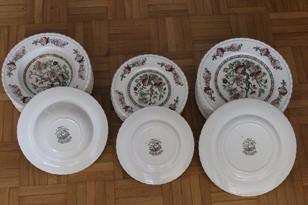 MYOTT Indian tree Geschirrset, 50er Jahre, Made in England | Kaufen auf ...