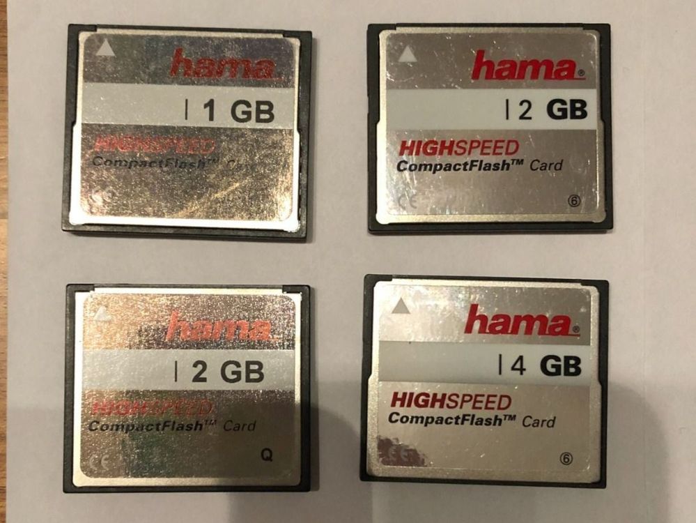4 CompactFlash-Karten (Gebraucht) in für CHF 8 – mit Lieferung auf ...
