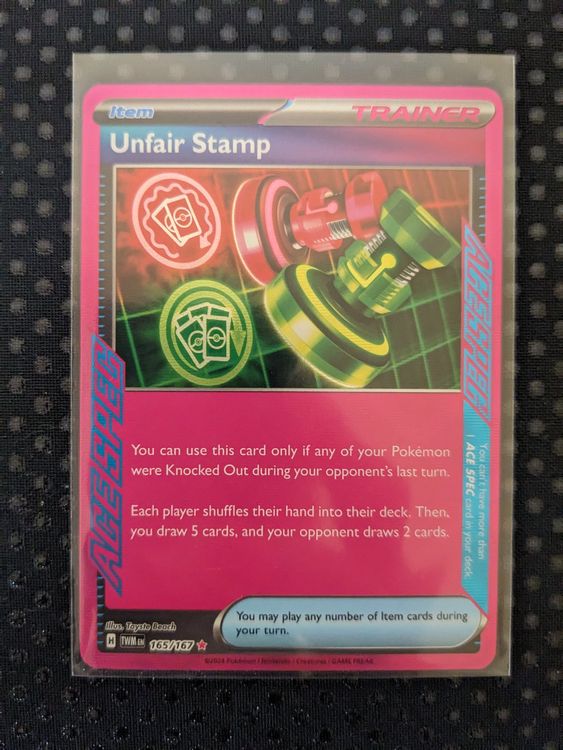 Pokémon Twilight Masquerade - Unfair Stamp 165/167 ( EN ) (Neu (gemäss ...