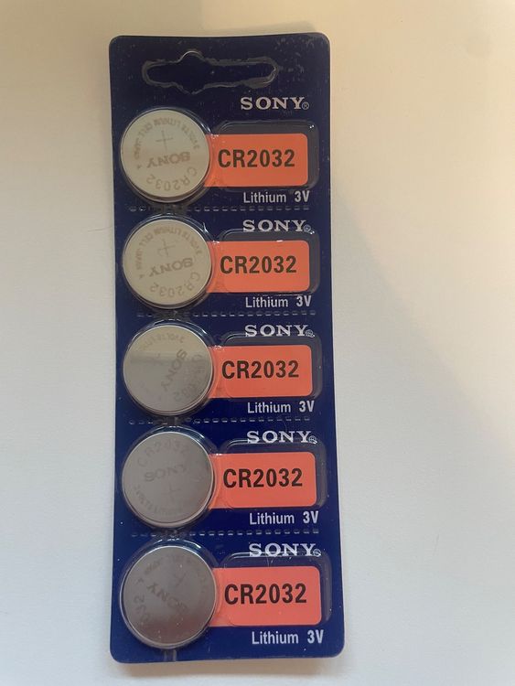 SONY Lithium Knopfzelle 3 V, Electronics, CR2032, 5 Stück | Kaufen auf Ricardo