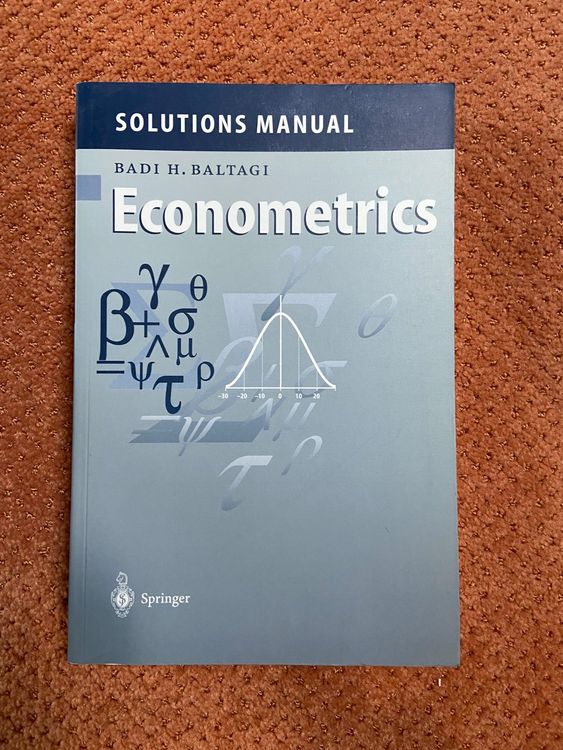 Solutions Manual for Econometrics | Kaufen auf Ricardo Solutions Manual for Econometrics | Kaufen auf Ricardo