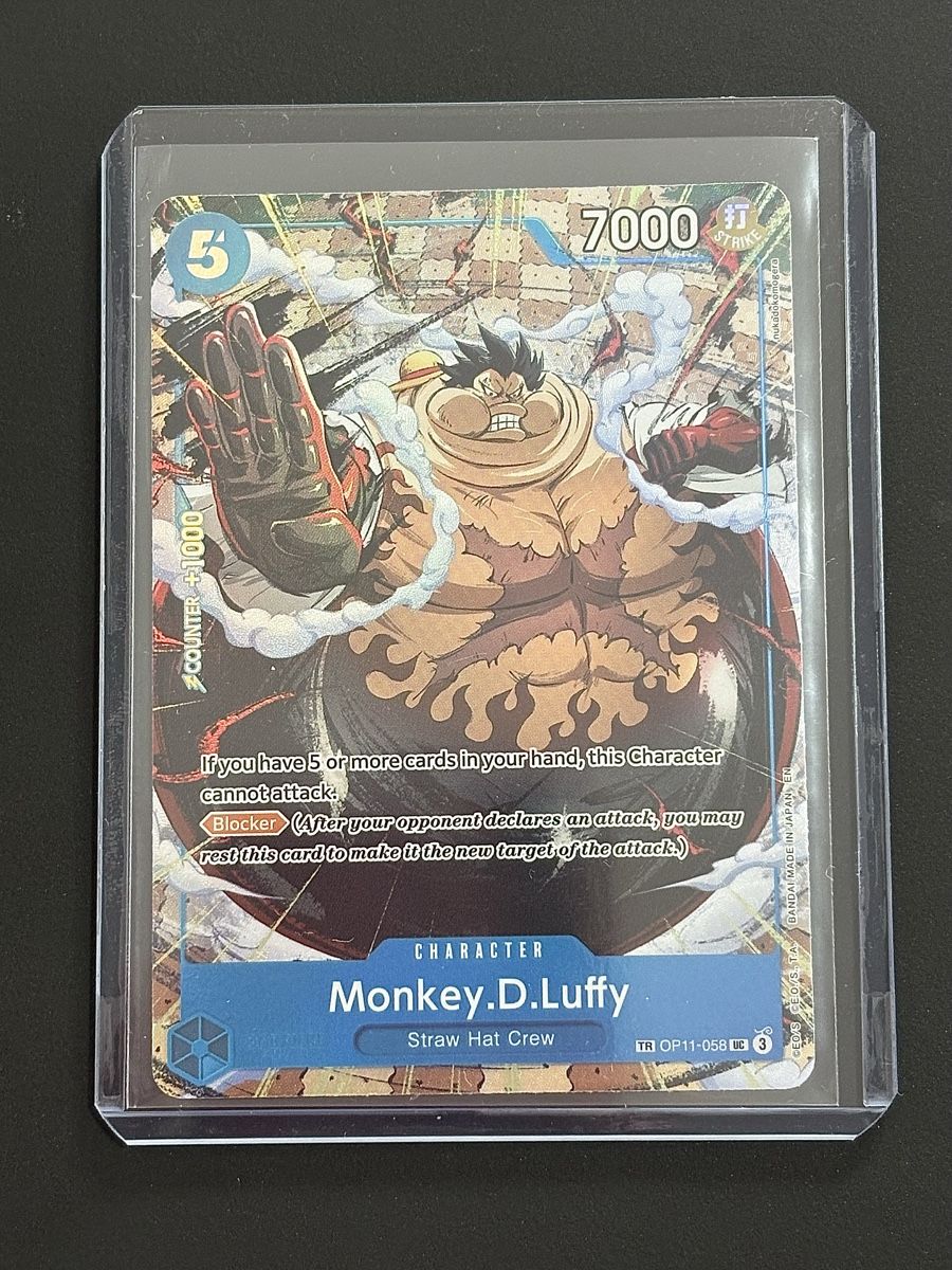 One Piece Card Game: Monkey.D.Luffy OP11-058 *Top Zustand* (Neu (gemäss ...