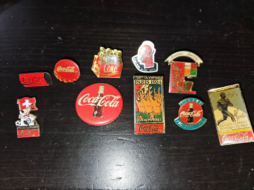 10x Coca Cola pins | Kaufen auf Ricardo