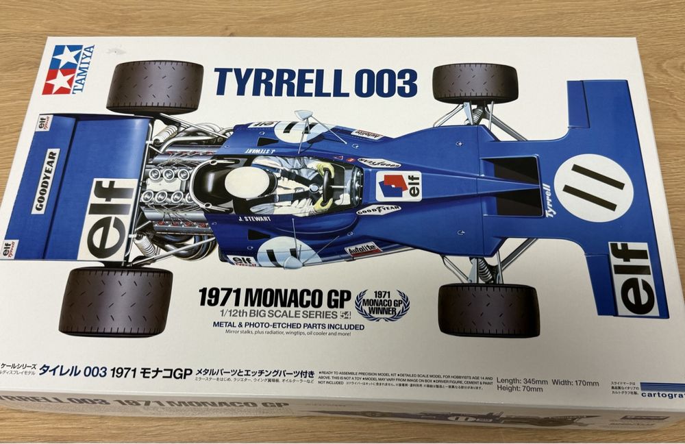 Tamiya Tyrrell 003 Monaco GP 1:12 Modellauto Bausatz (Neu und originalverpackt) in Horgen für ...