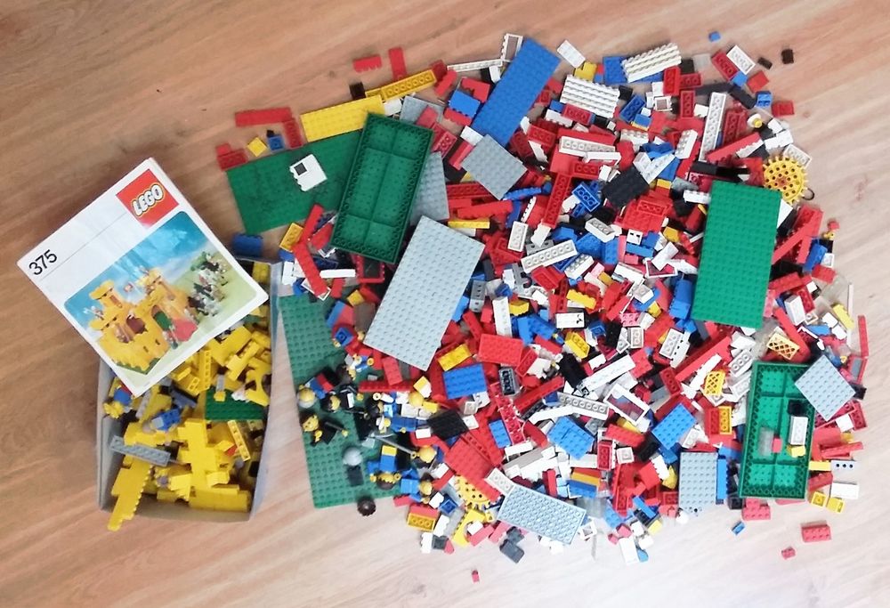 4 Kilo LEGO ältere Bausteine gemischt mit Platten (Gebraucht) in ...