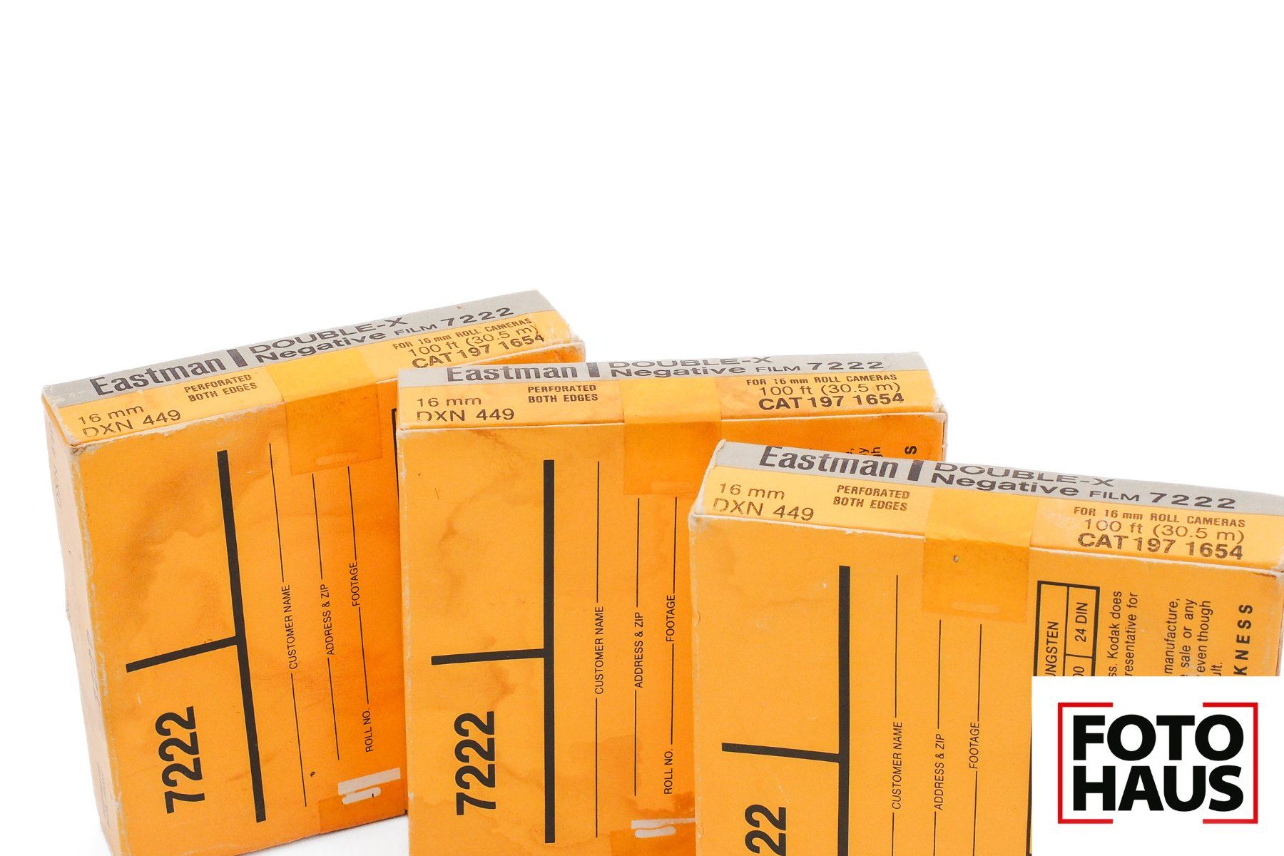 3x Kodak Eastman Double-X XX Negative Film 16mm sealed 0694 (Neu und ...