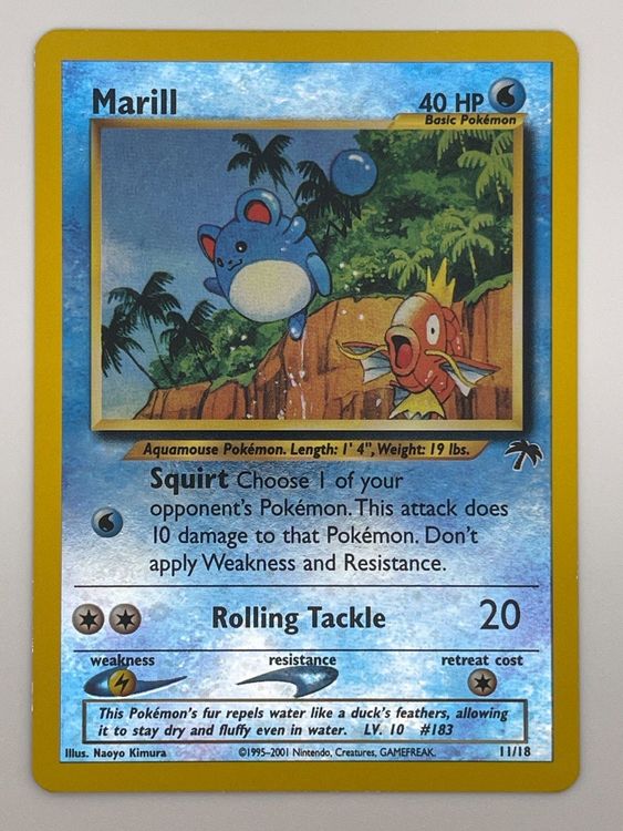 Marill 11/18 Reverse Holo Pokémon Southern Island Promo ab 1 | Kaufen ...