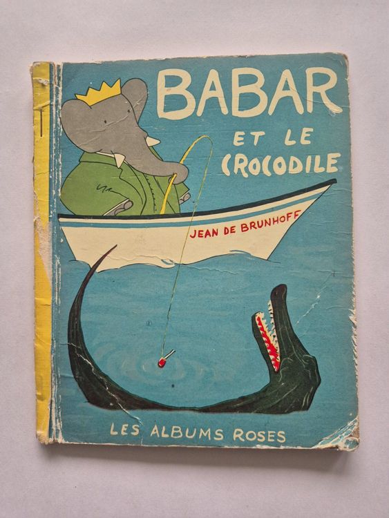 Babar et le Crocodile, Jean de Brunhoff, Kinderbuch 1953 (Gebraucht) in ...