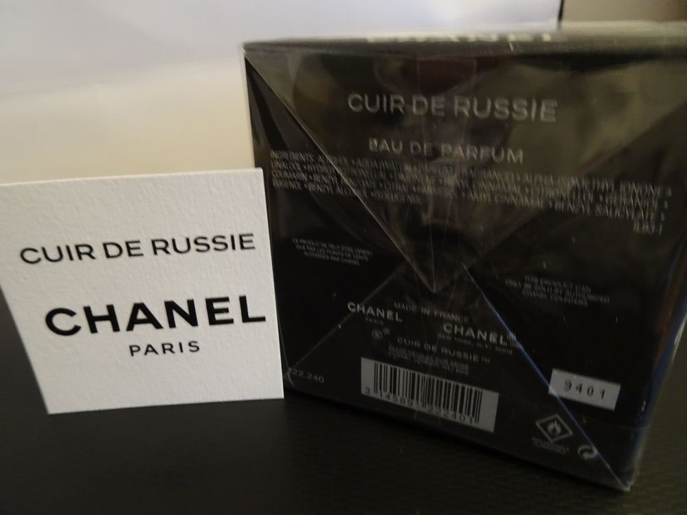 200ml ORIG CHANEL PARFUM *CUIR DE RUSSIE* EDP (Neu und originalverpackt ...