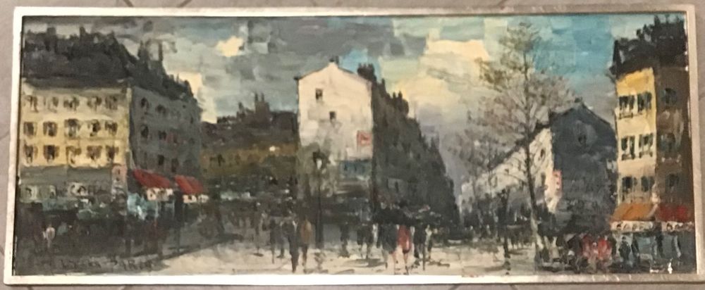 Grosse Paris Gemälde Unleserlich Signiert | Kaufen auf Ricardo