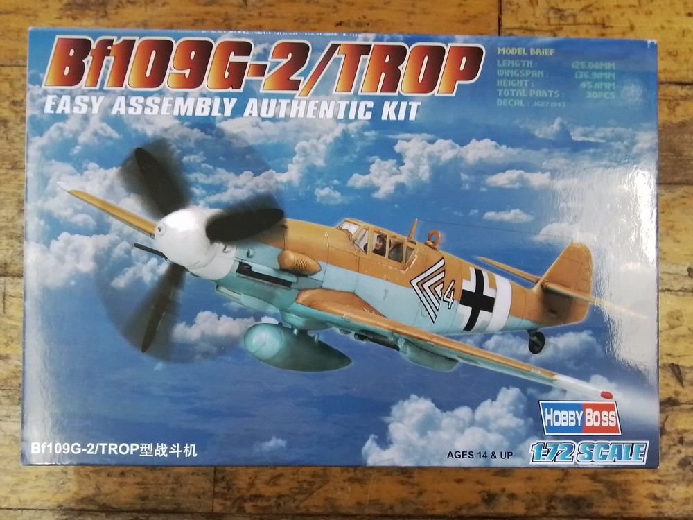 HobbyBoss 80224 Bf109G-2 Trop Flugzeug Bausatz 1:72 | Kaufen auf Ricardo