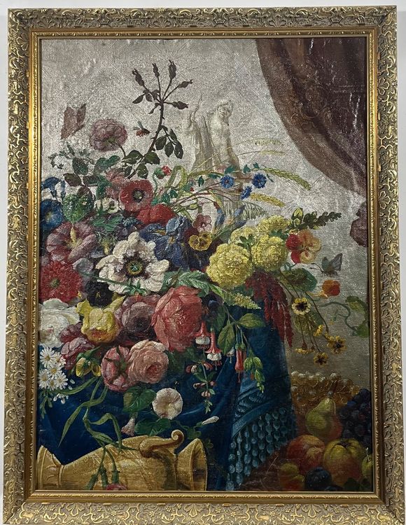 Antikes grosses Stillleben Gemälde mit Rosen & Früchten (Gebraucht) in Root für CHF 200 – mit ...