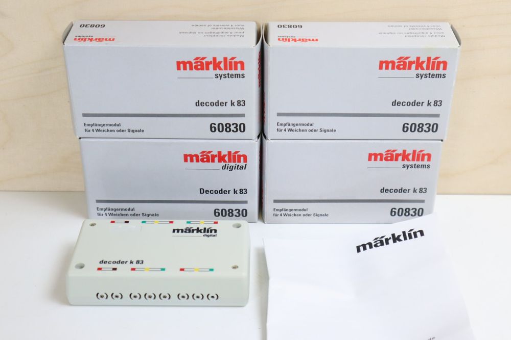 Märklin 4 x Decoder K83 Digital - 60830 - Neupreis: 400.- (Gebraucht ...
