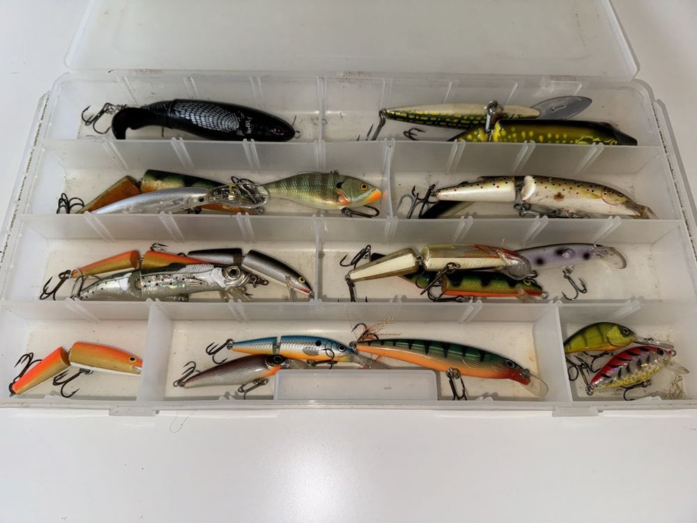 Wobbler Set / 20 Stück / inkl. Köderbox / Spinnfischen (Gebraucht) in ...