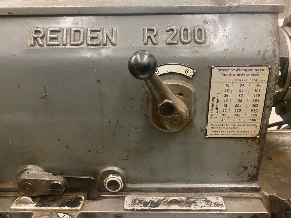 Reiden R 200 Drehbank (R200-1-51) (Gebraucht) in Stadel für CHF 2000 – mit Lieferung auf Ricardo ...