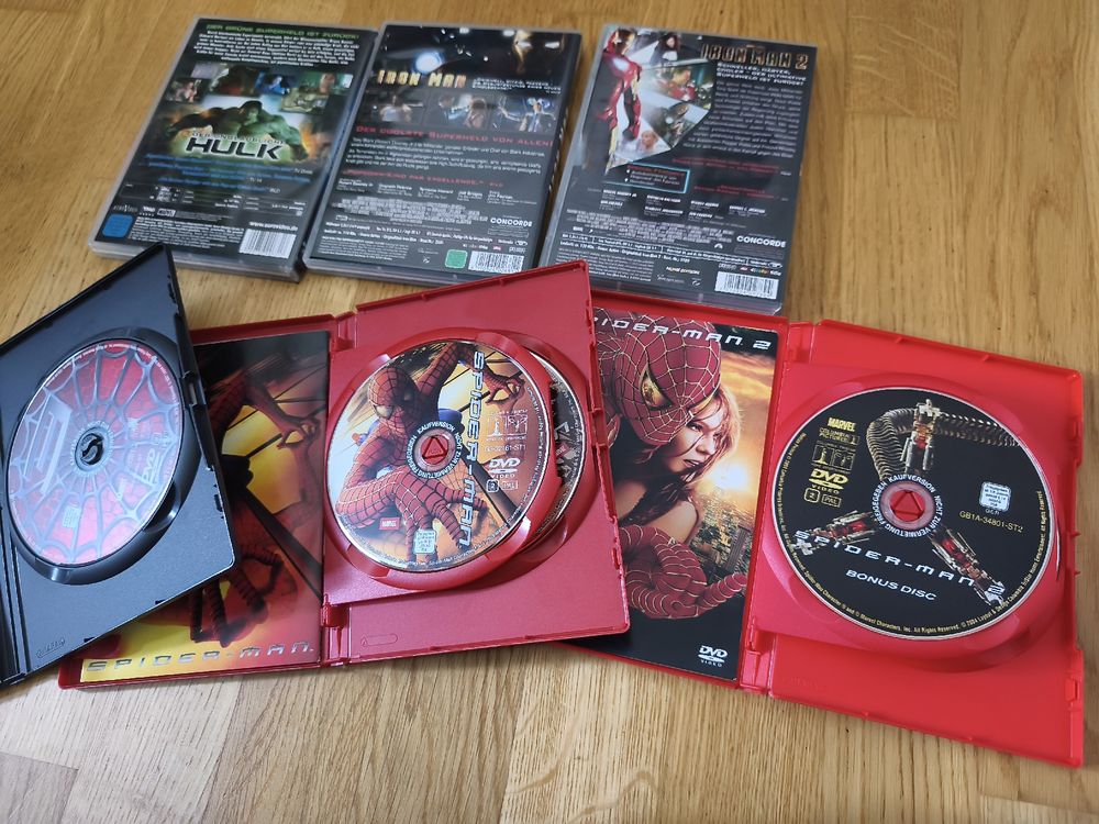 DVD Sammlung: Hulk, Iron Man, Spider-Man (Gebraucht) in Näfels für CHF ...