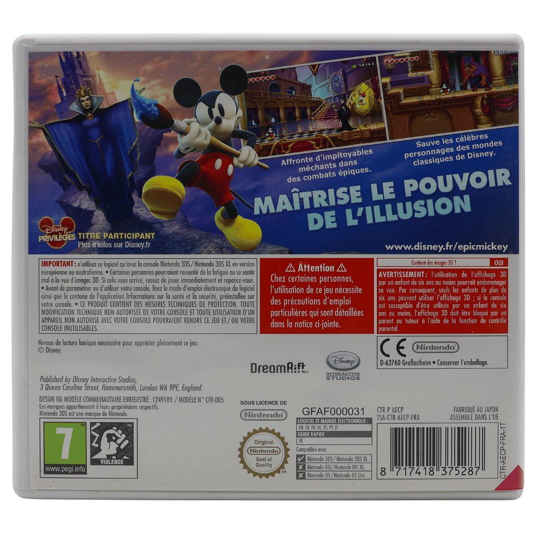Epic Mickey: Power of Illusion - 3DS (Gebraucht) in Paudex für CHF 7.9 ...