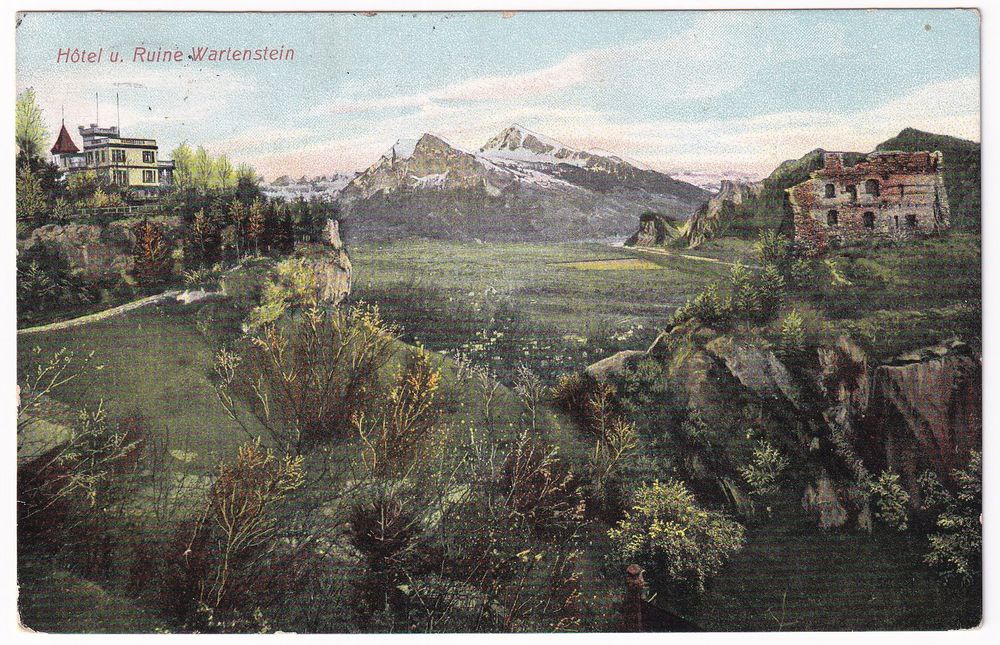 Hôtel u. Ruine Wartenstein. 1913 (Gebraucht) in Cormoret für CHF 1 – mit Lieferung auf Ricardo ...