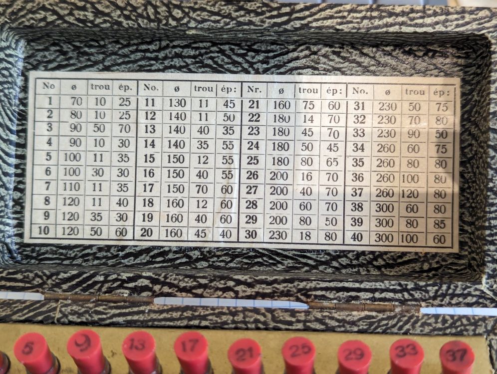 Messing Einpresslager / Bouchons Laiton / Seitz/Bergeon Box (Gebraucht ...