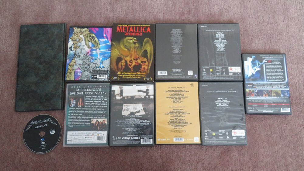 METALLICA 11 DVDs Alben Heavy Metal Thrash RAR Musik | Kaufen auf Ricardo