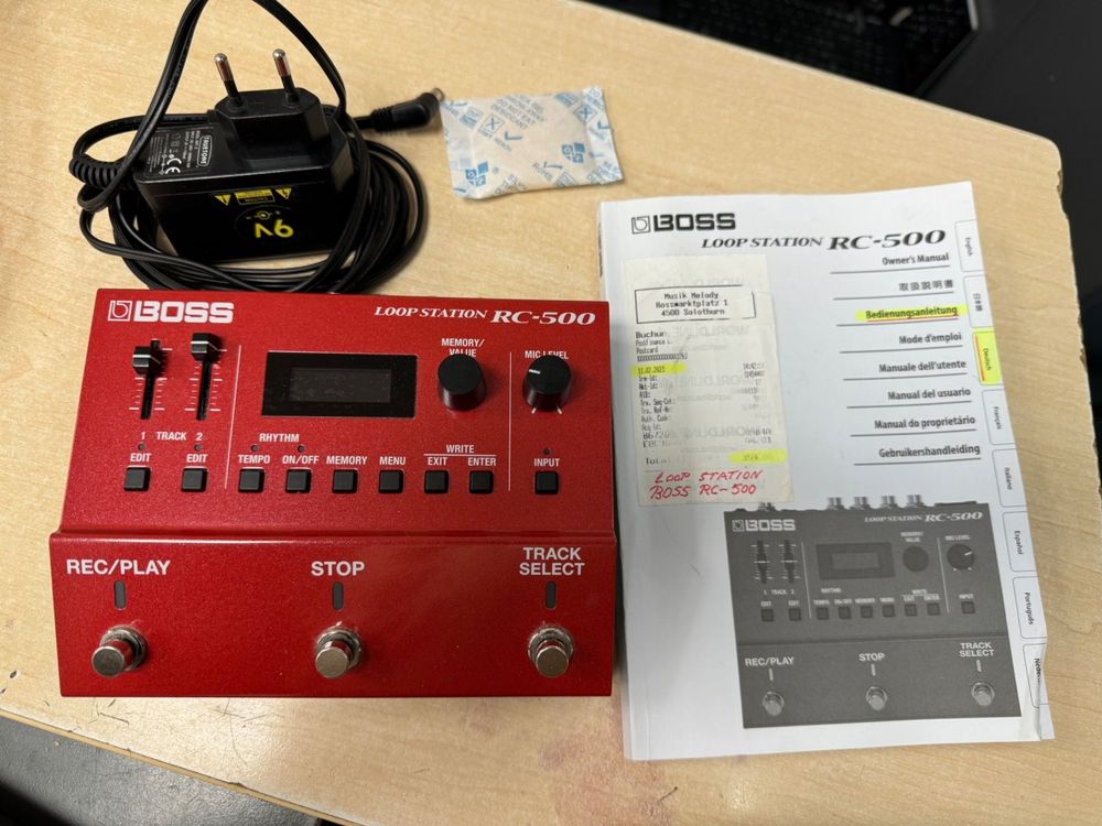 Boss Loopstation RC-500+Stromadapter+Quittung/Gar. 11.2.25 (Gebraucht ...