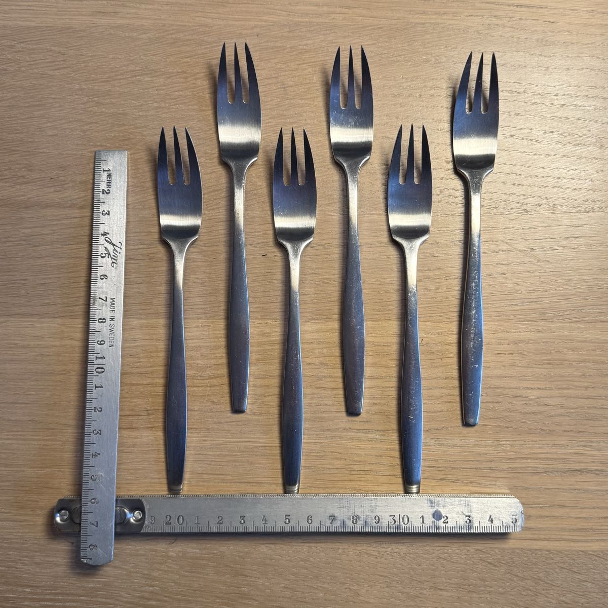 6 Dessertgabeln, Variations V•Jens Quistgaard•Dansk Designs (Gebraucht ...