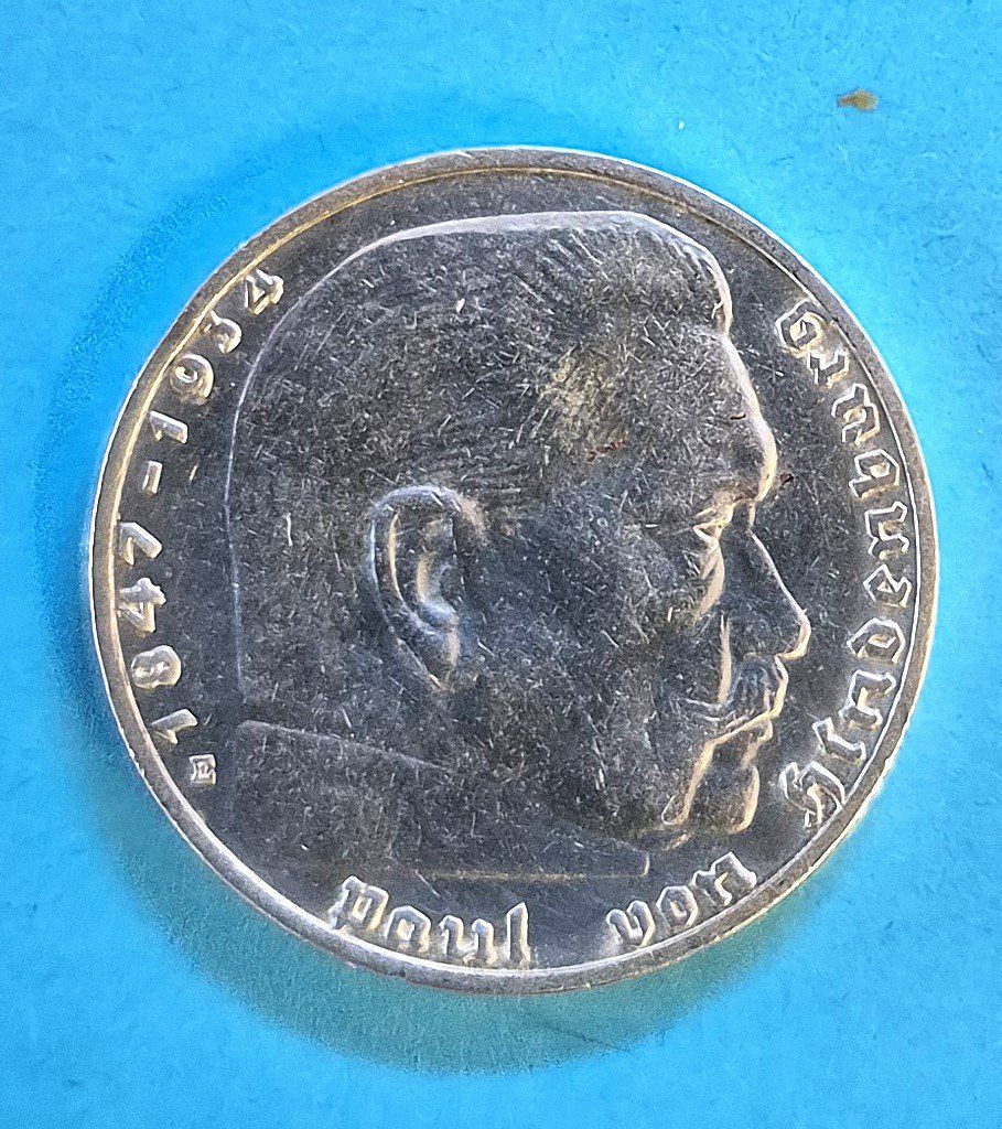 2 ReichsMark 1938 E Silber "Nazi-Deutschland" TopErhaltung (Gebraucht ...