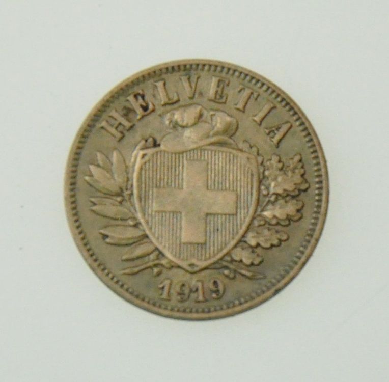 Schweiz 2 Rappen 1919 B Wappen (Gebraucht) in Wettingen für CHF 1 – mit Lieferung auf Ricardo kaufen